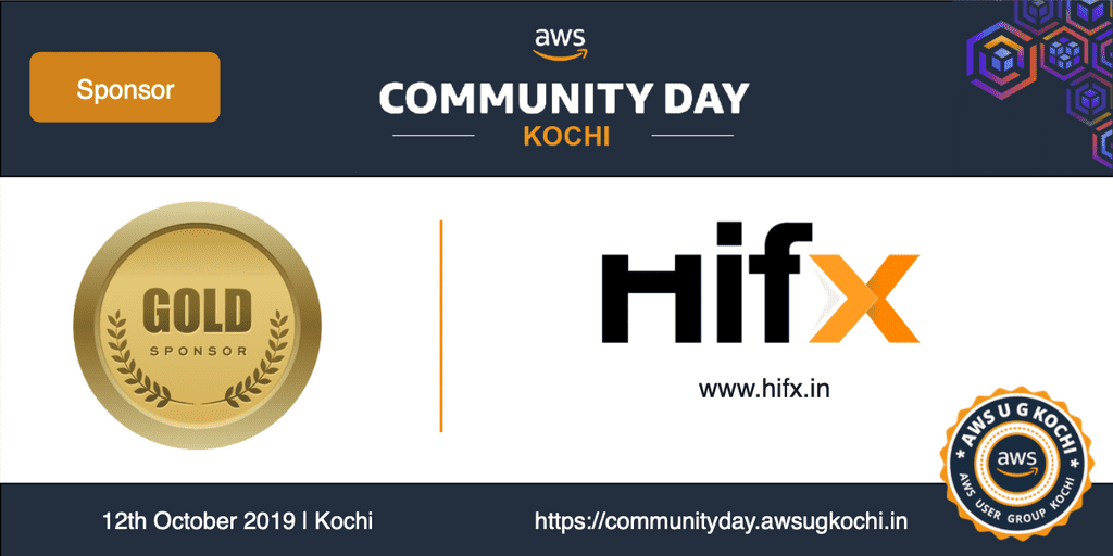 ACDKOCHI19 - AWS Community Day Kochi 2019 Gold Sponsor Announcement ...